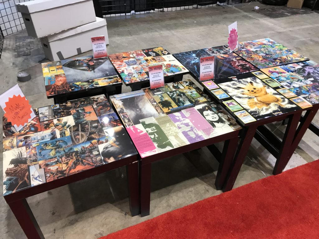 Would You Buy A Character-Themed Table Made From Real Comics? – COMICON