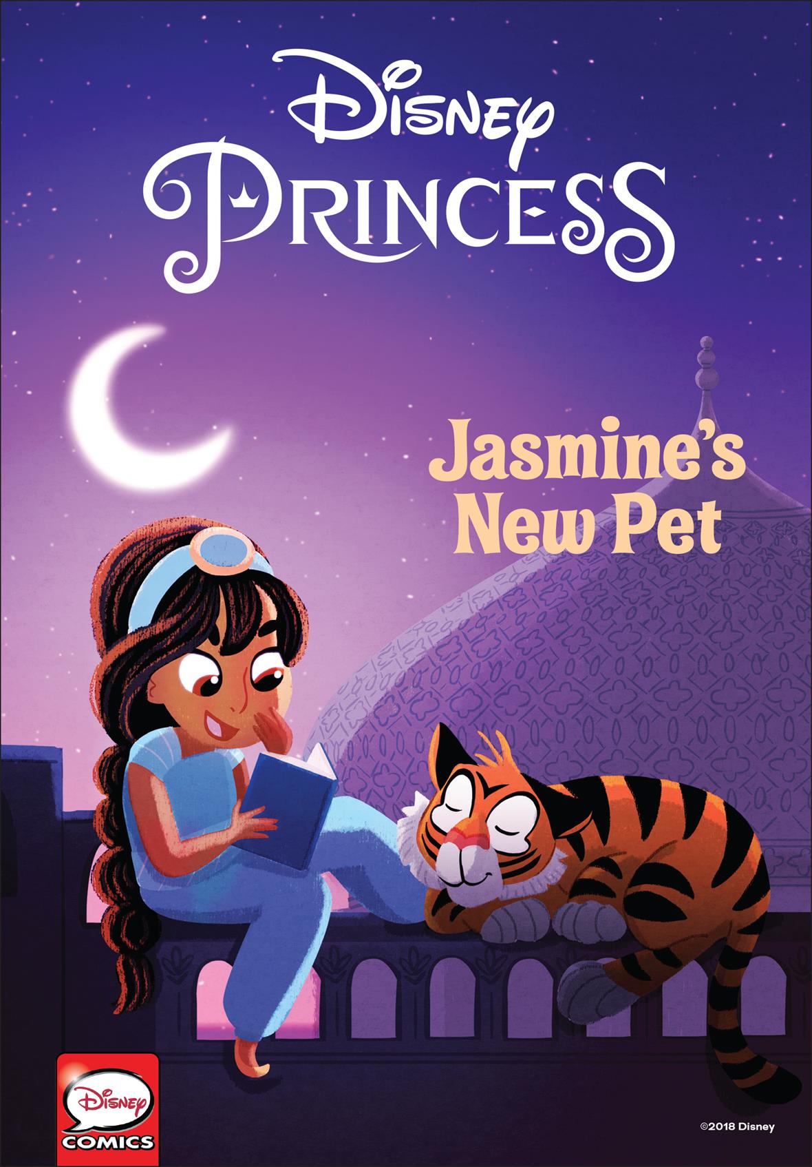 Jasmine Gets To Know Rajah The Tiger Cub In Disney Princess Graphic ...