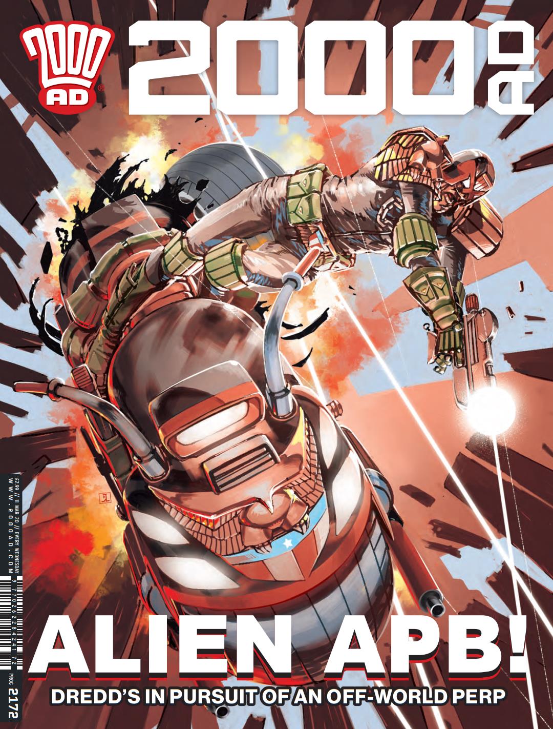 The Weekly 2000 AD Prog 2172: Alien Trouble Blows Up For Dredd – COMICON