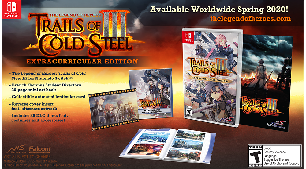 ‘Trails of Cold Steel III’ Coming To Nintendo Switch This Summer – COMICON
