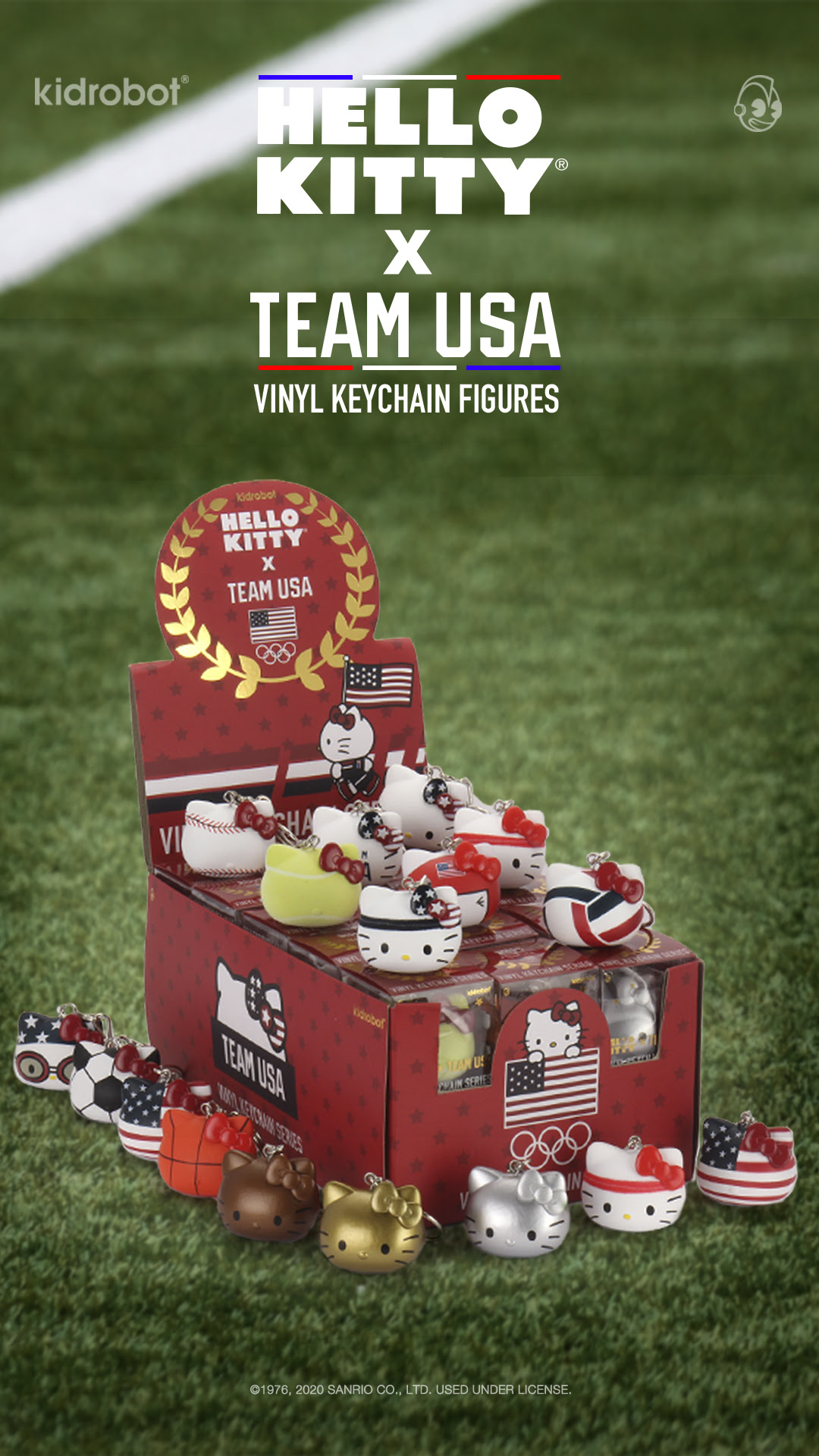 Catch Olympic Fever With New Hello Kitty X Team USA Vinyl Keychain ...